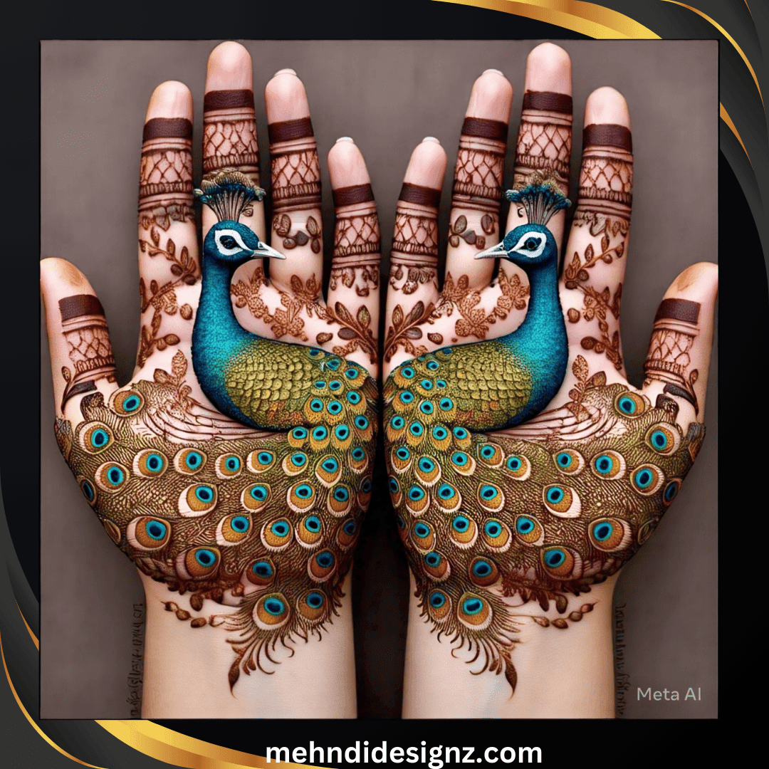 Royal Peacock Mehndi Designs trends - Mehndi Designz