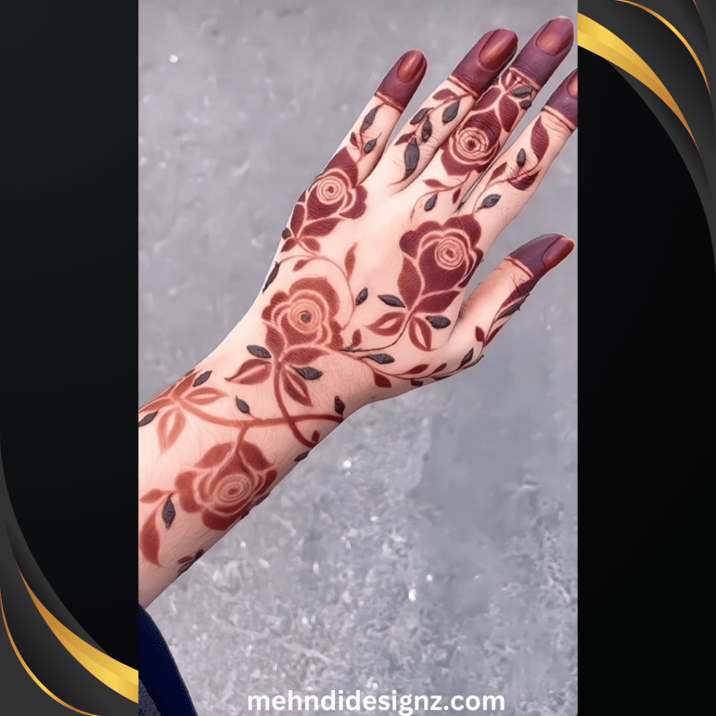 Rose Mehndi Designs: A Blossoming Trend in Body Art - Mehndi Designz