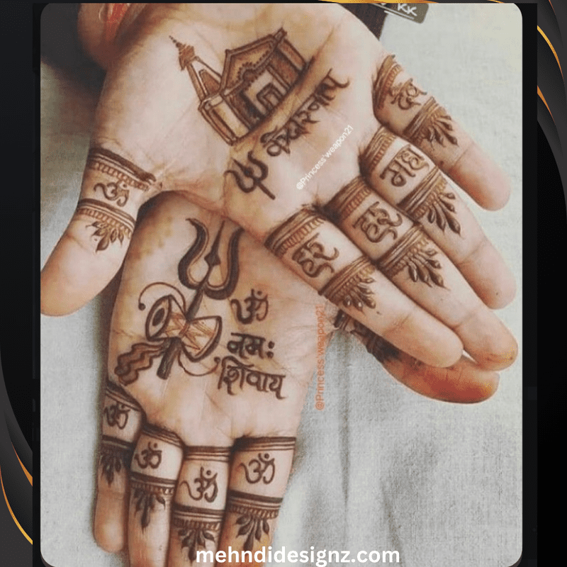 Shivratri Mehndi Designs to Celebrate the Divine! - Mehndi Designz