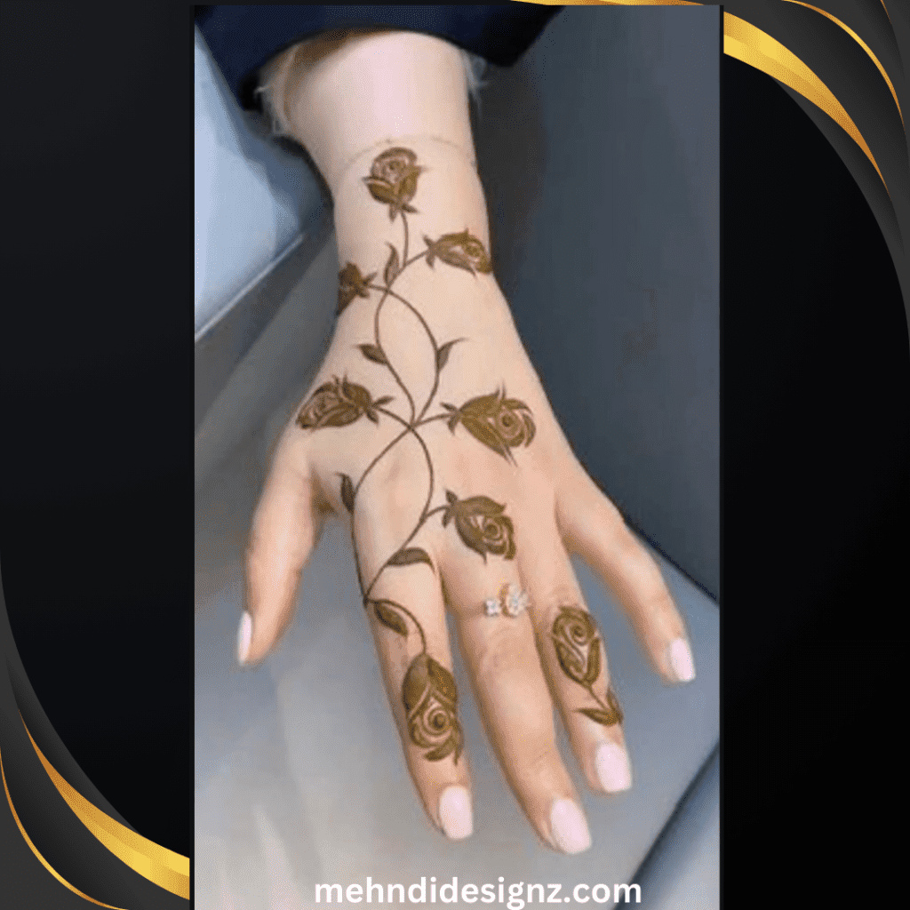 Rose Mehndi Designs: A Blossoming Trend in Body Art - Mehndi Designz