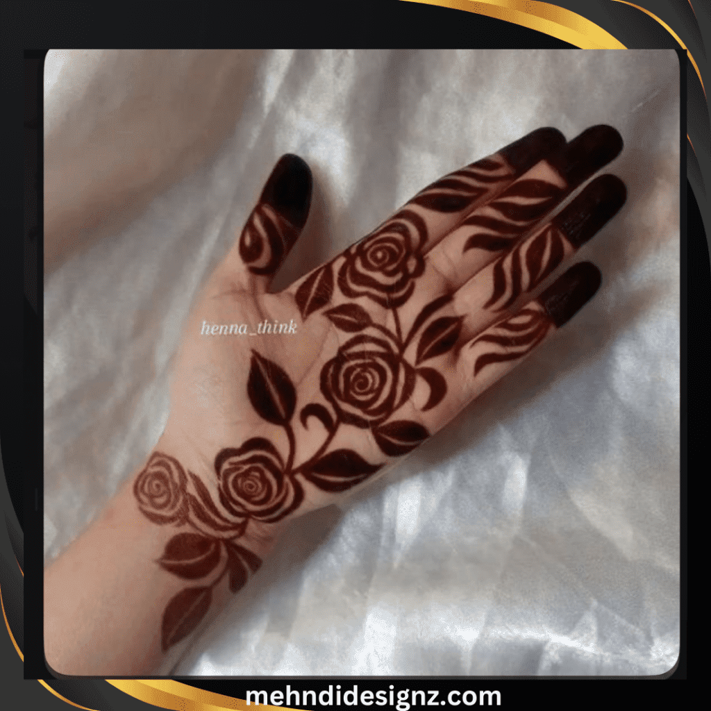 Rose Mehndi Designs: A Blossoming Trend in Body Art - Mehndi Designz