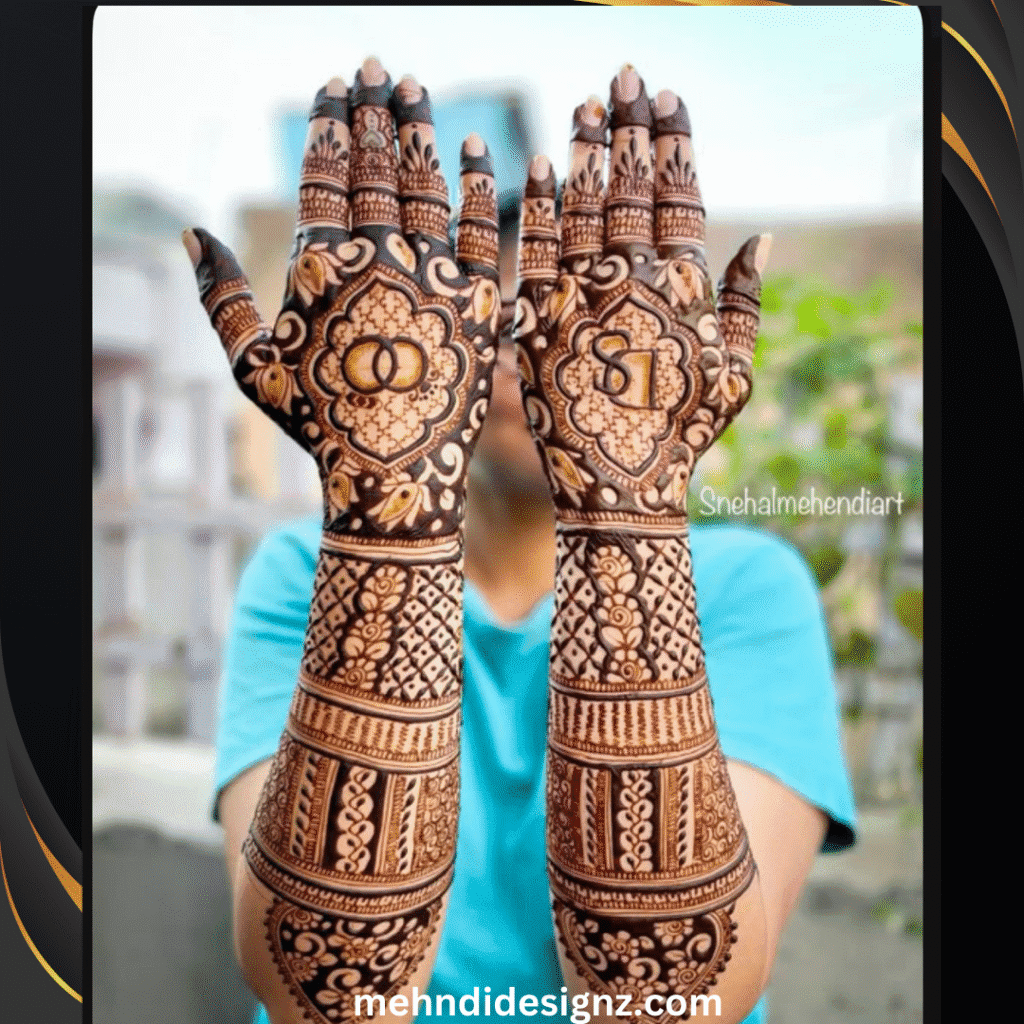 Engagement Mehndi Design of Tradition and Style - Mehndi Designz