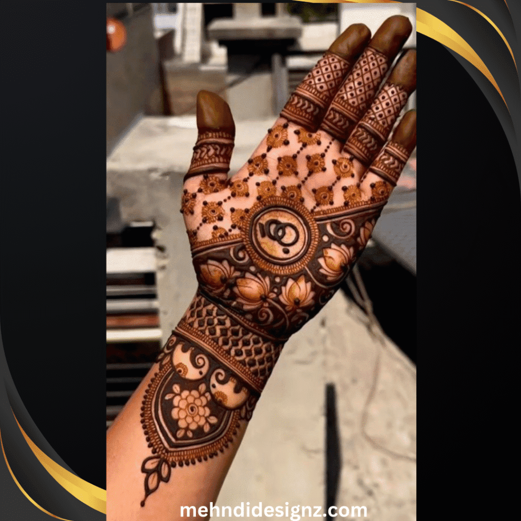 Engagement Mehndi Design of Tradition and Style - Mehndi Designz