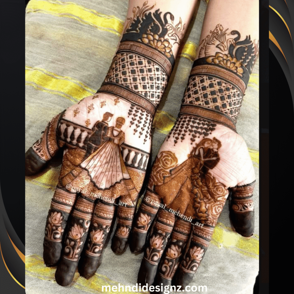 Engagement Mehndi Design of Tradition and Style - Mehndi Designz