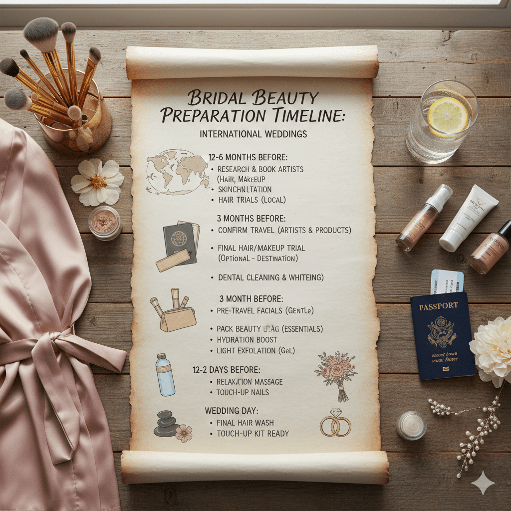 Bridal Beauty Preparation Timeline for International Weddings - Mehndi ...